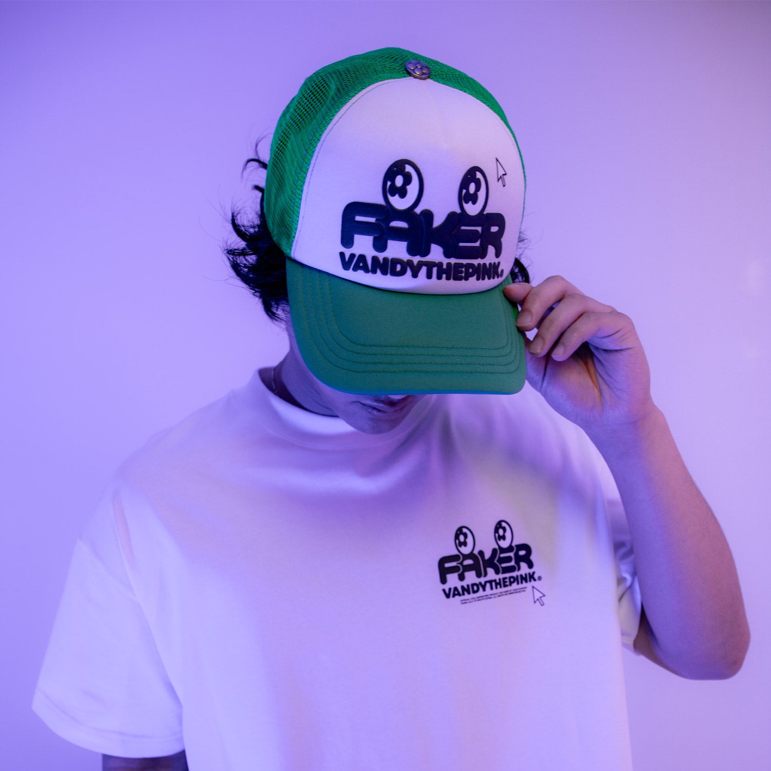 [FAKER X VANDYTHEPINK] Trucker Hat - Green – T1 Shop