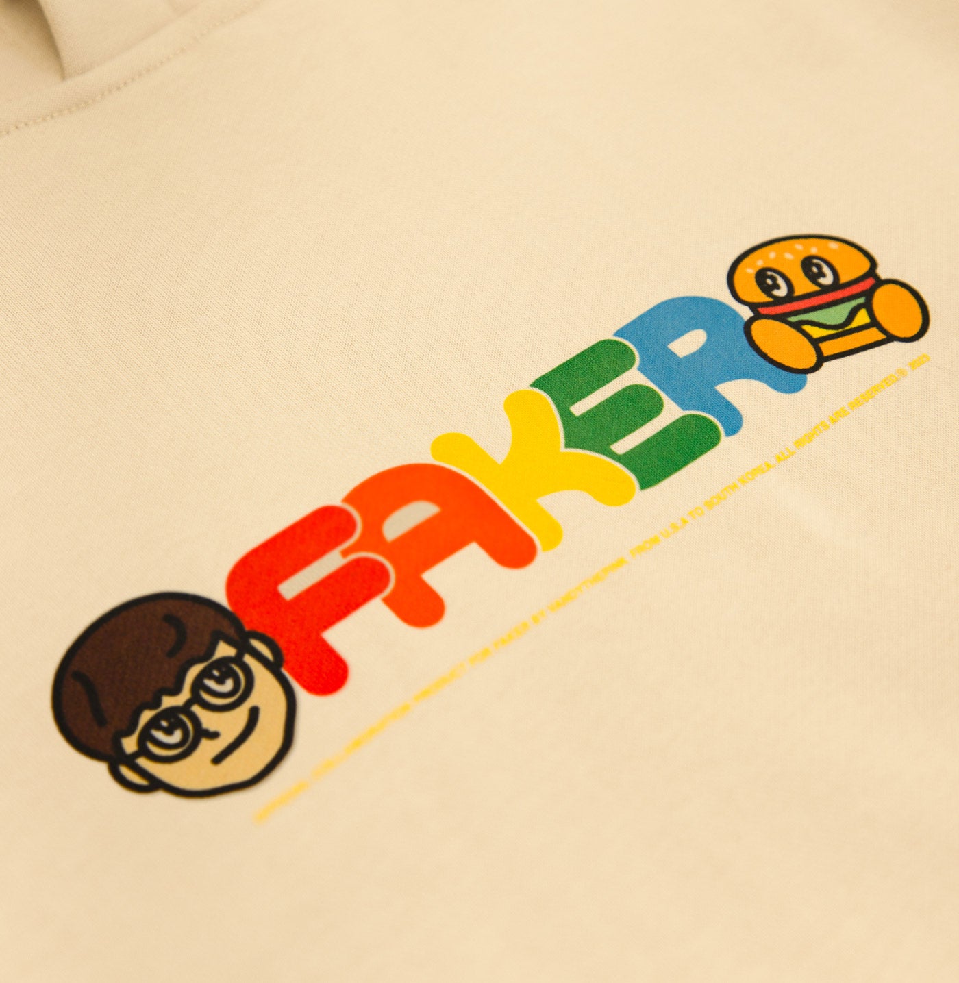 [FAKER X VANDYTHEPINK] Hoodie - Cream – T1 Shop