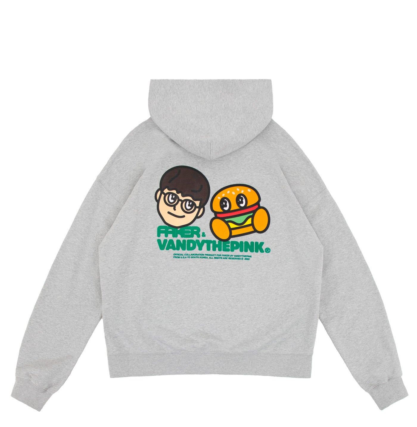 [FAKER X VANDYTHEPINK] Hoodie - Grey – T1 Shop