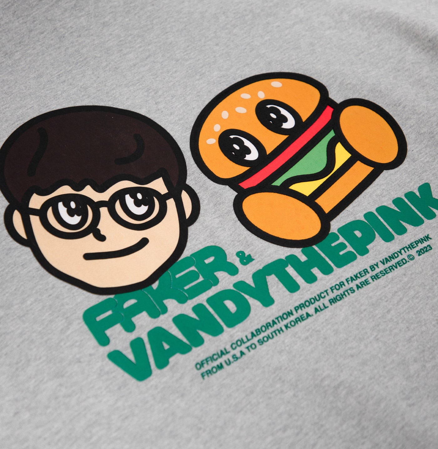 [FAKER X VANDYTHEPINK] Hoodie - Grey – T1 Shop