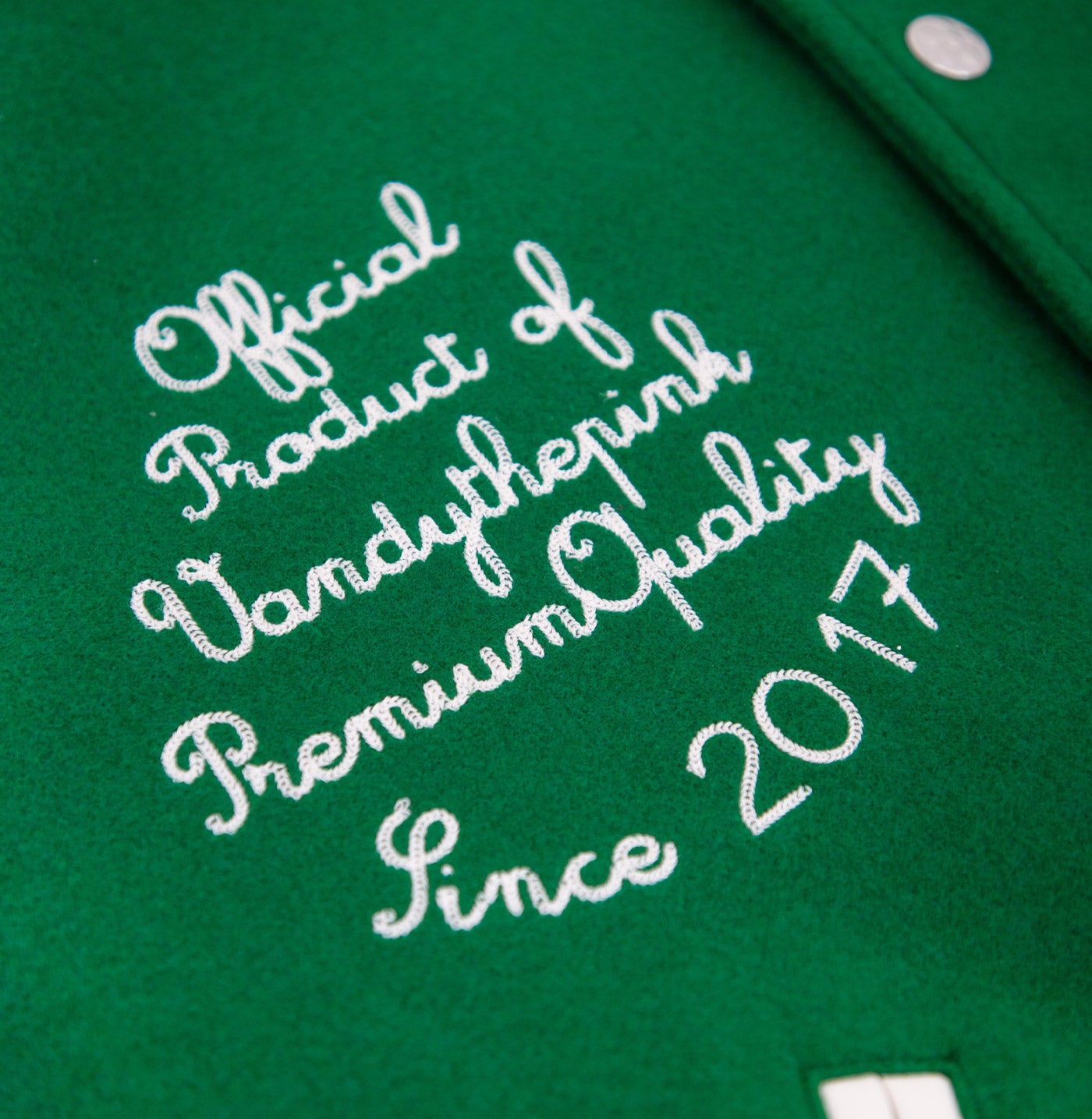 [FAKER X VANDYTHEPINK] Varsity Jacket - Green – T1 Shop