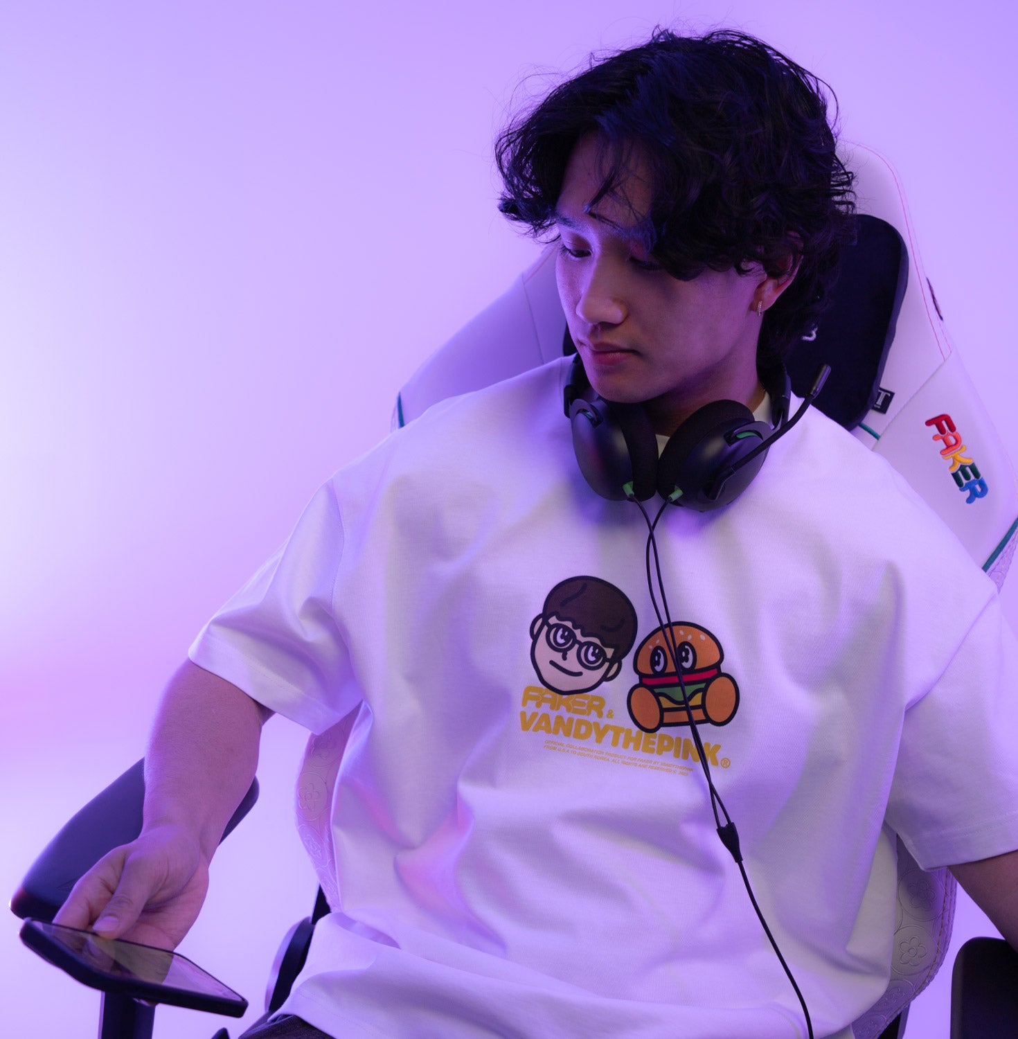 [FAKER X VANDYTHEPINK] T-Shirt - White – T1 Shop